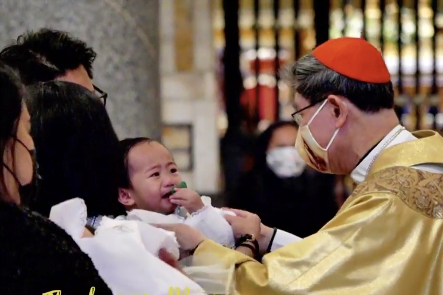 Cardinal Tagle Baptizes Children in Rome - Exaudi