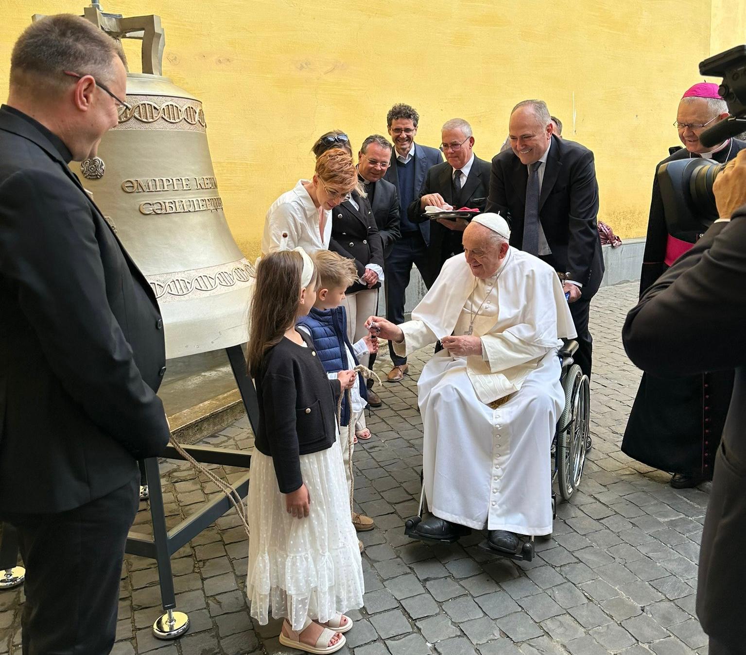 The Pope Blesses the “Voice of the Unborn” Bell - Exaudi